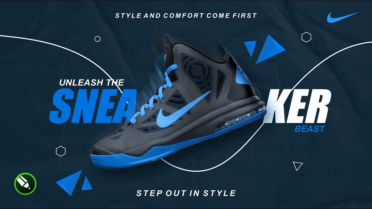Nike Shoes Poster Design in Corel Draw Tutorial - YouTube