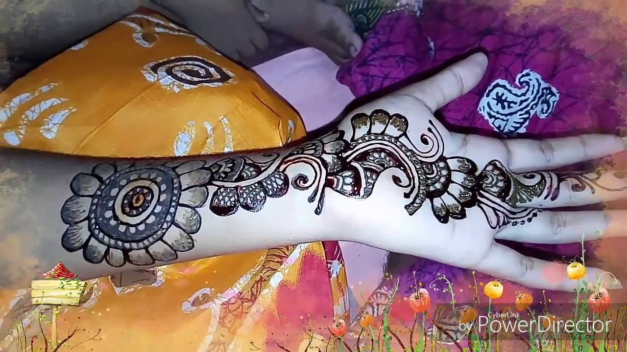 MEHEDI DESIGNS FOR HAND (FAST AND SIMPLE WAY TO DESIGN) - YouTube