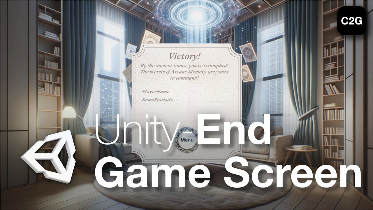 End-Game Screen in Unity: Text & Player Stats - YouTube