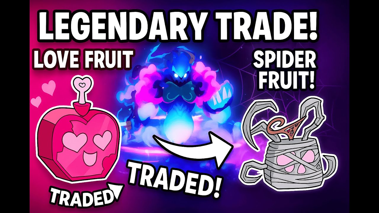 Trading for LEGENDARY Love & Spider Fruits! You NEED to See This Gas ...