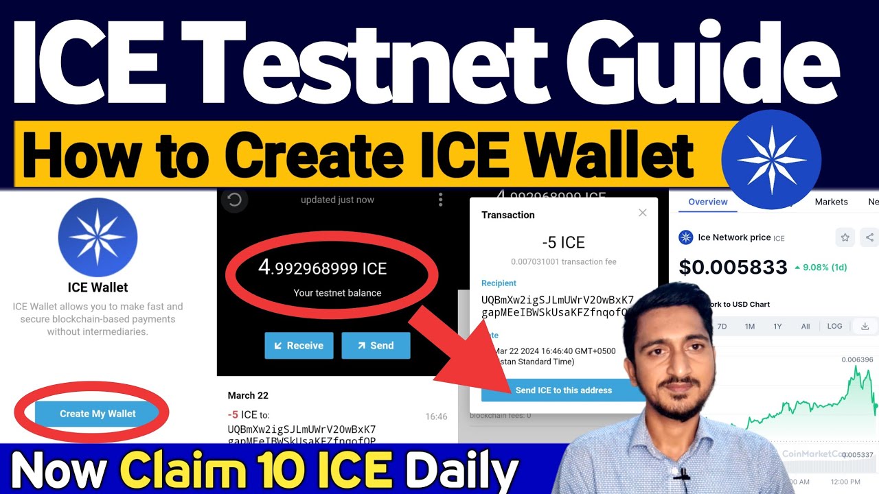 Ice Network Testnet Airdrop Guide | How to Create ICE Wallet | Claim ...