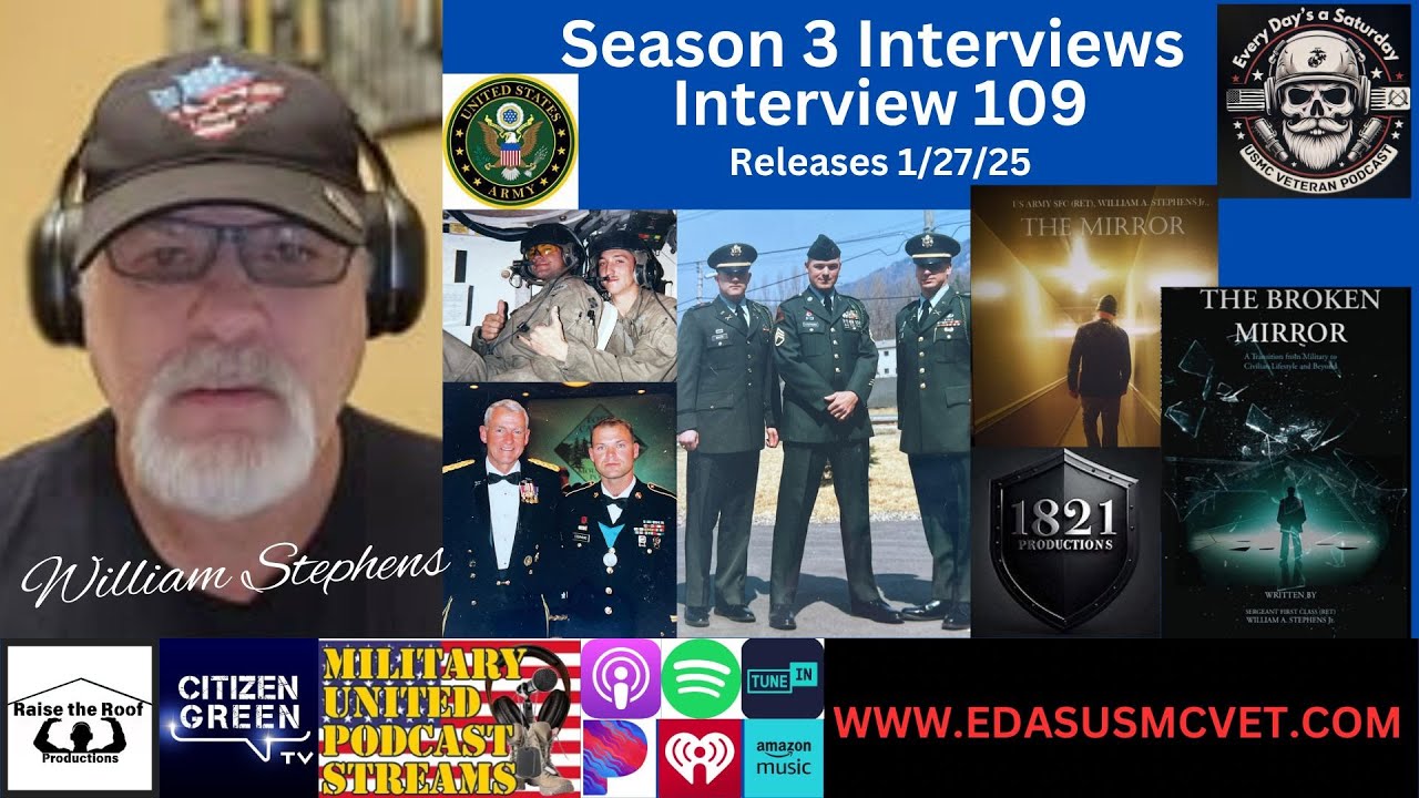 Interview 109- Meet William Stephens - 20 Year Army Retired and Author ...