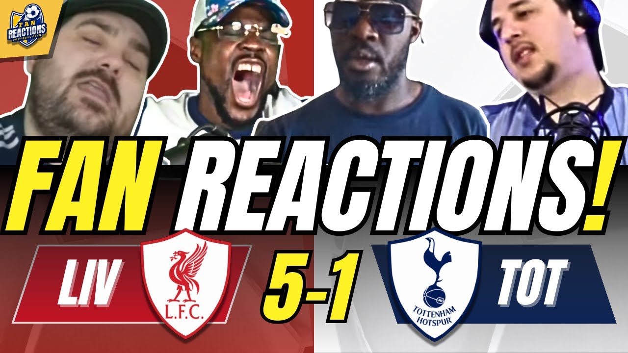 SPURS FANS DEPRESSED REACTIONS TO LIVERPOOL 5-1 TOTTENHAM| PREMIER ...