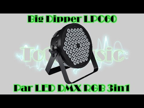 Big Dipper LPC60 - Par LED DMX RGB 3in1 - YouTube