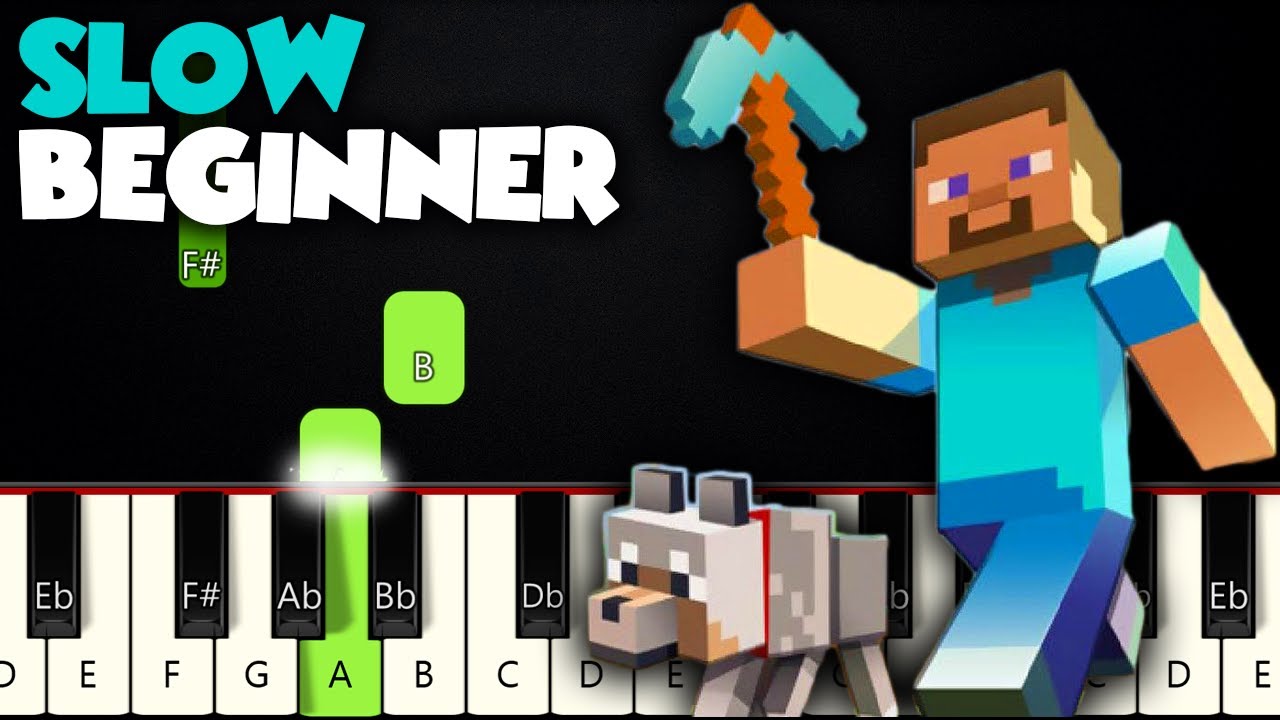 Sweden - Minecraft | SLOW BEGINNER PIANO TUTORIAL + SHEET MUSIC by ...