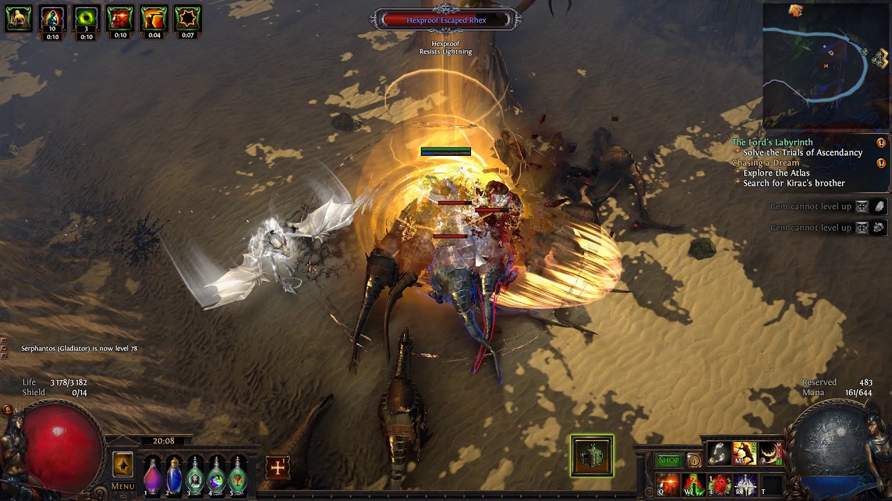 Path of exile 3.9 - Map Beach Lercarate build Slayer - YouTube