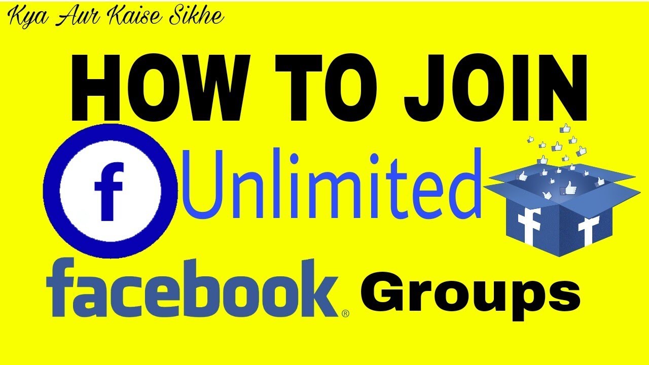 Join unlimited Facebook groups ? - YouTube