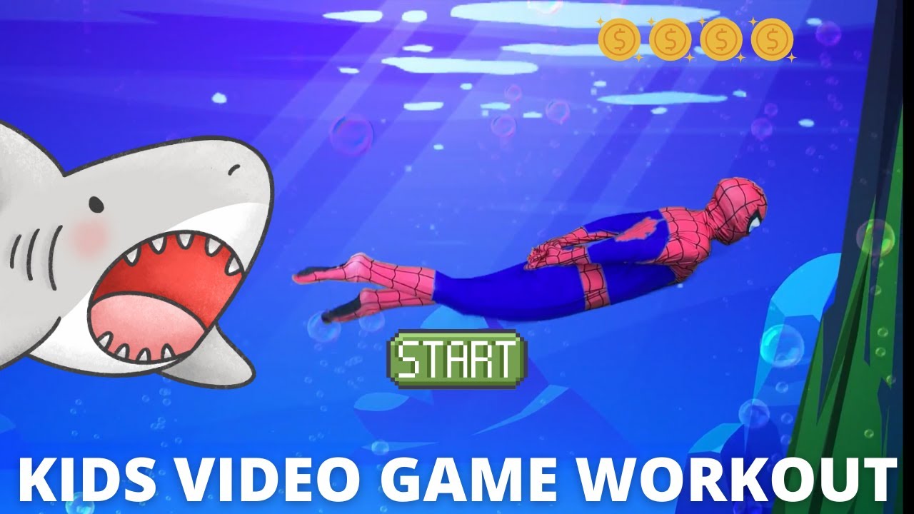 LEVEL UP! Spider-Man Video Game Workout For Kids (Spring Break Brain ...