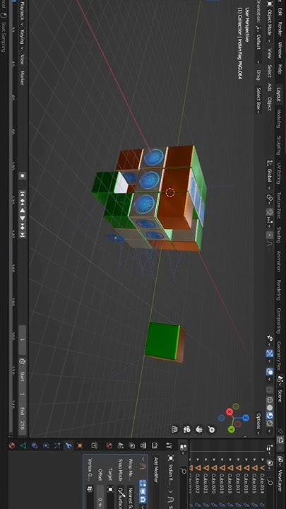 Rubik's Cube l Blender 3D Modeling Short Video #blender3d #rubikscube #modeling @prakash.g - YouTube