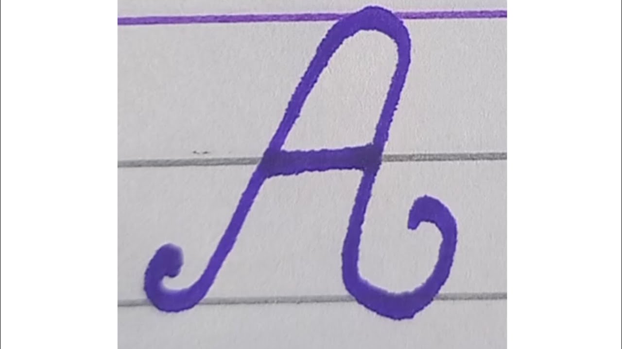 beautiful English capital letters calligraphy from A--Z - YouTube