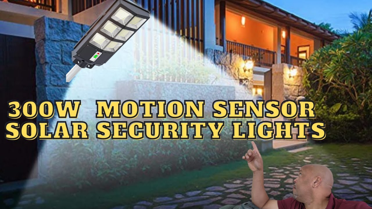 A ZONE All In One 300W Solar Street Lights Easy Install - YouTube