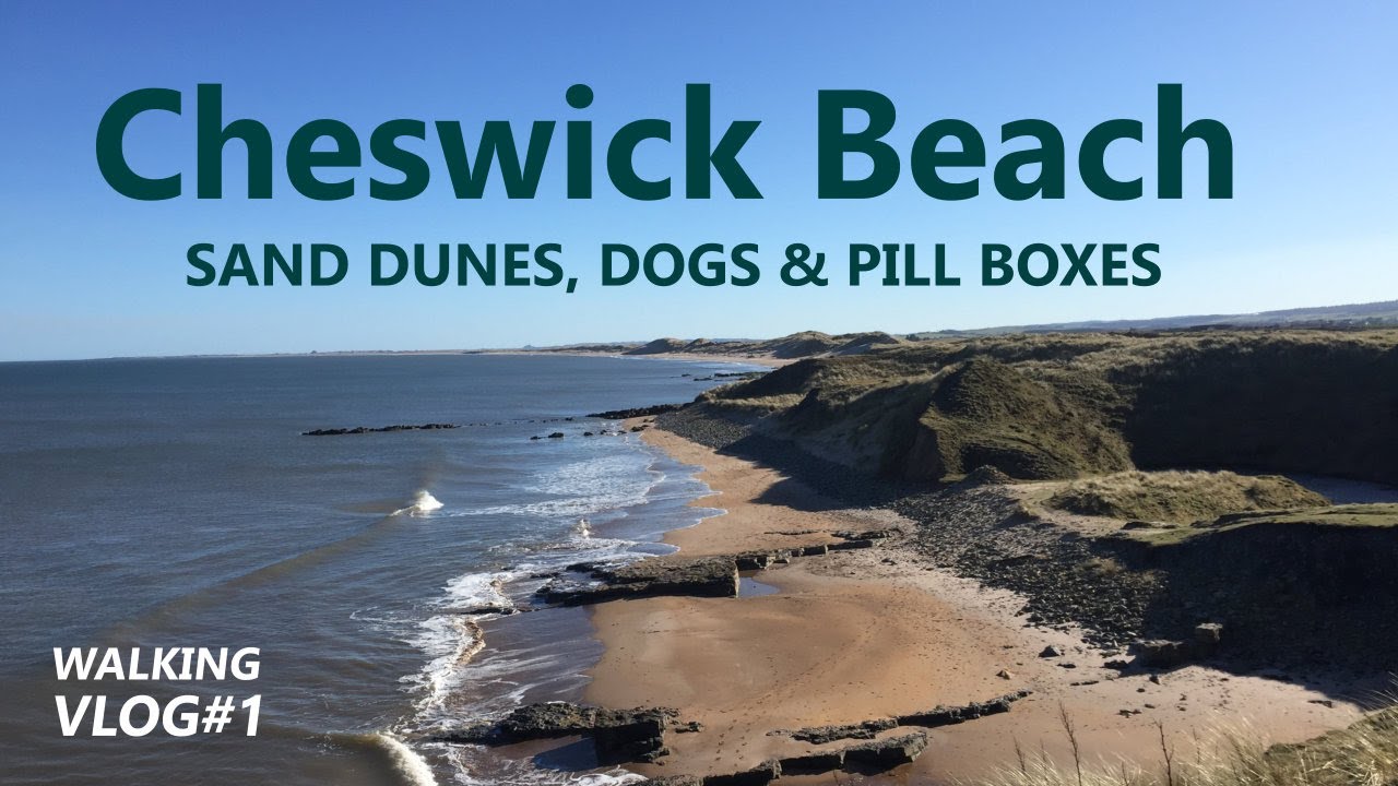 A walk down Northumberland's Cheswick Beach near Holy Island VLOG#1 ...