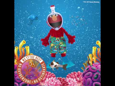 BLUE LIZARD SEASAME STREET SCUBA ELMO REEF FRIENDLY - YouTube