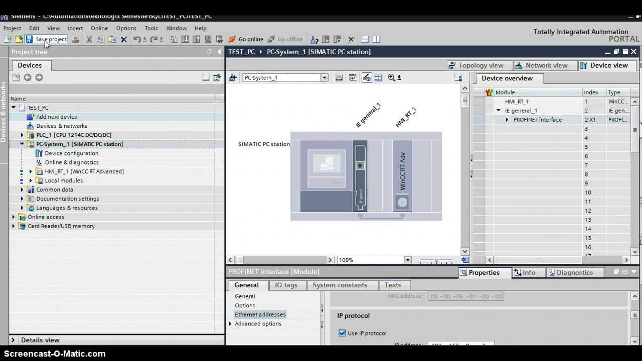 Opret runtime PC StationTia - YouTube