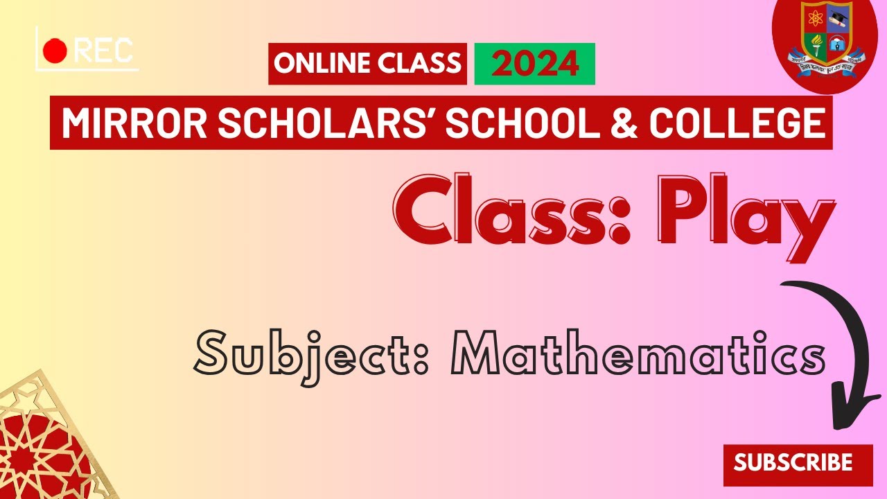 Class: Play, Subject: Math - YouTube