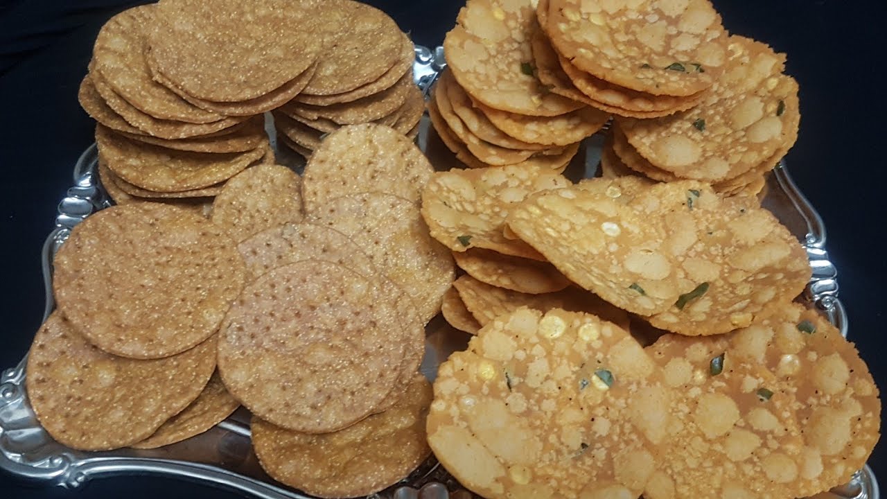 Crispy Thattai/Papadi with Rice and Wheatflour(mini version )|Snacks ...
