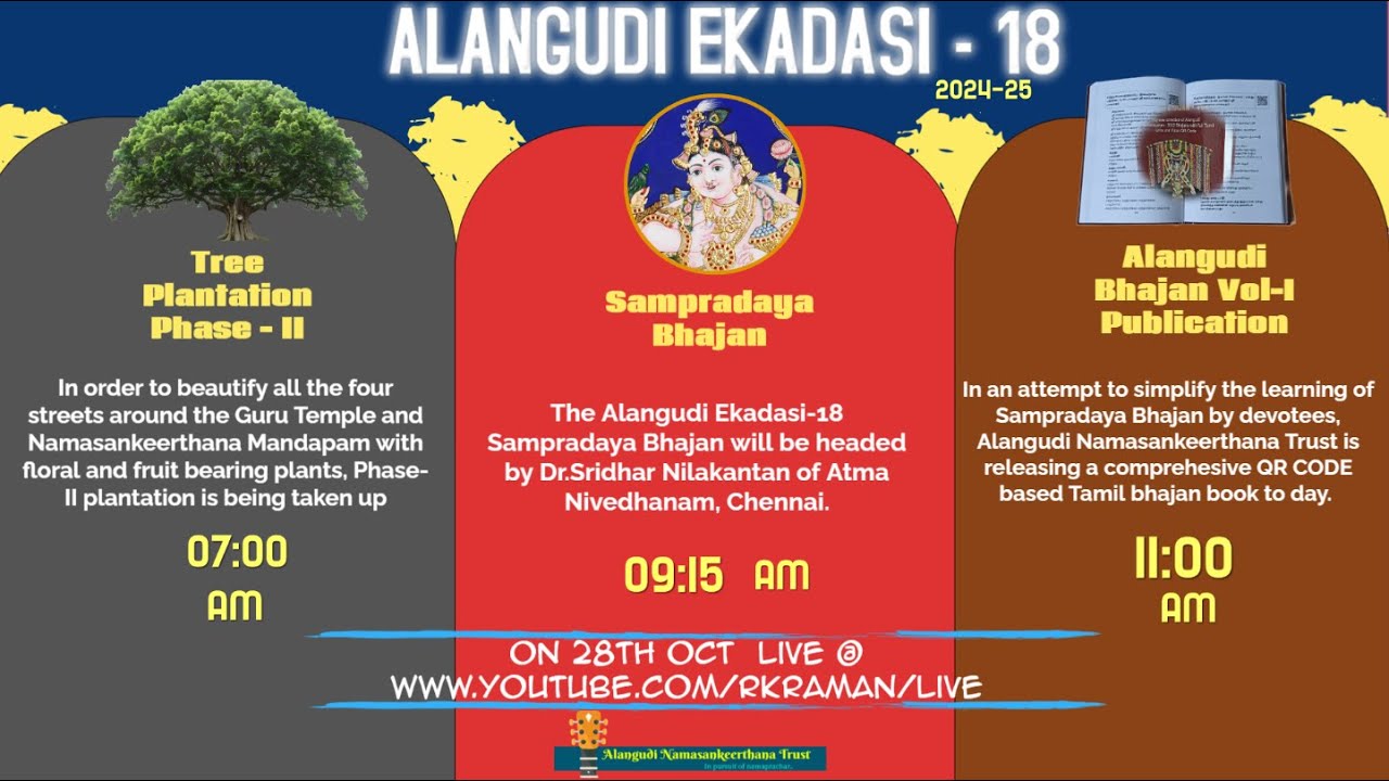 Alangudi Ekadasi Bhajan - 18: Chennai Atma Nivedhanam Team | Alangudi ...