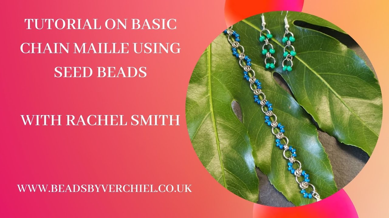 Basic chain Maille with seed beads - YouTube