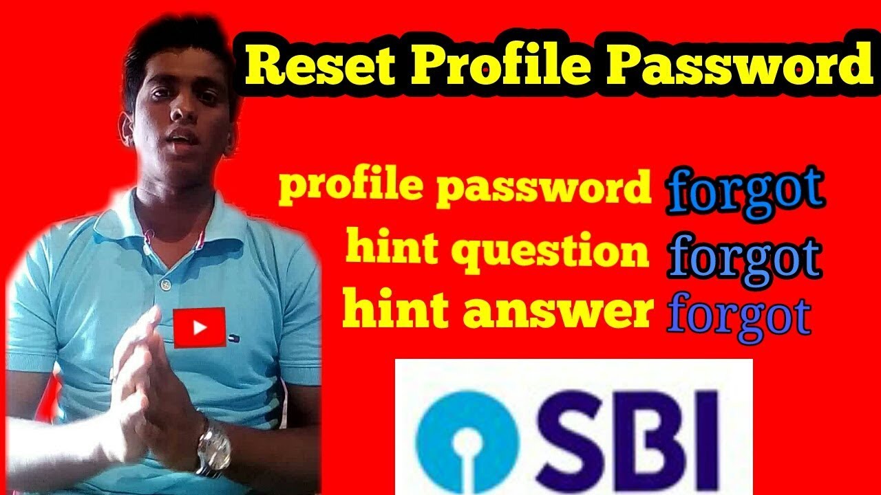 How to reset profile password in sbi net banking. Without Hint Question ...
