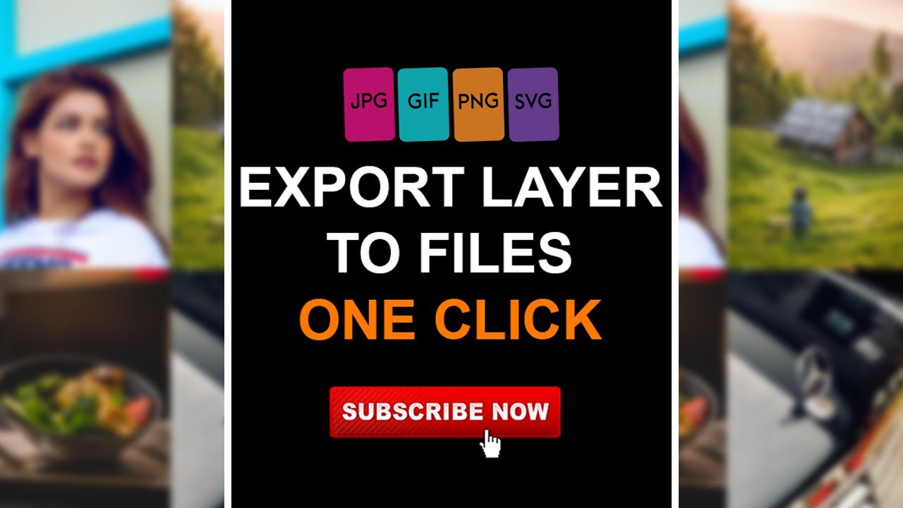 How to Export Layer File in Photoshop | One-Click | Export file as JPG ...