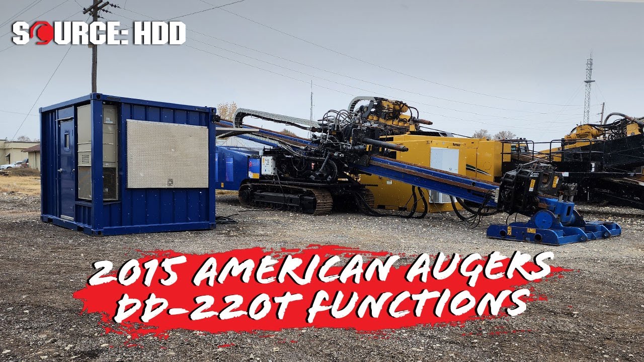 2015 American Augers DD-220T functions video | SOURCE: HDD - YouTube