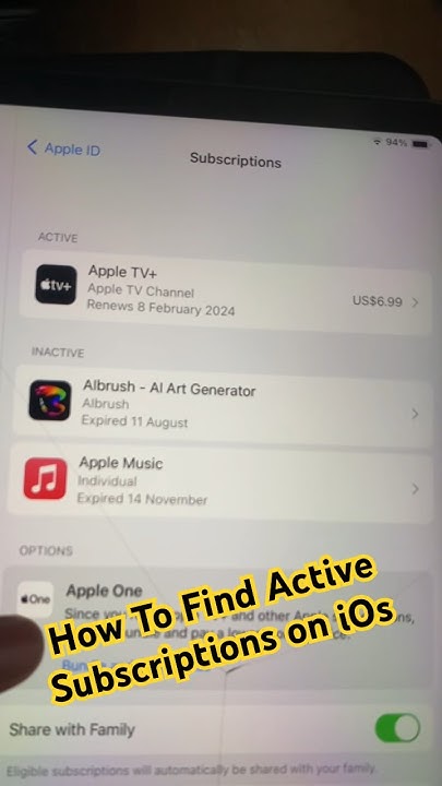 How To Find Active Subscriptions on iOs - YouTube