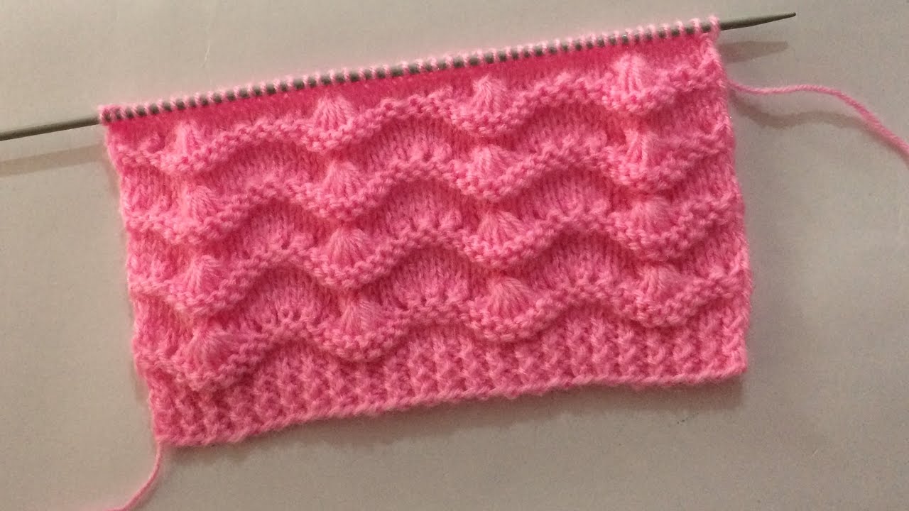 Very Pretty Knitting Stitch Pattern For Ladies/Babies Sweater - YouTube