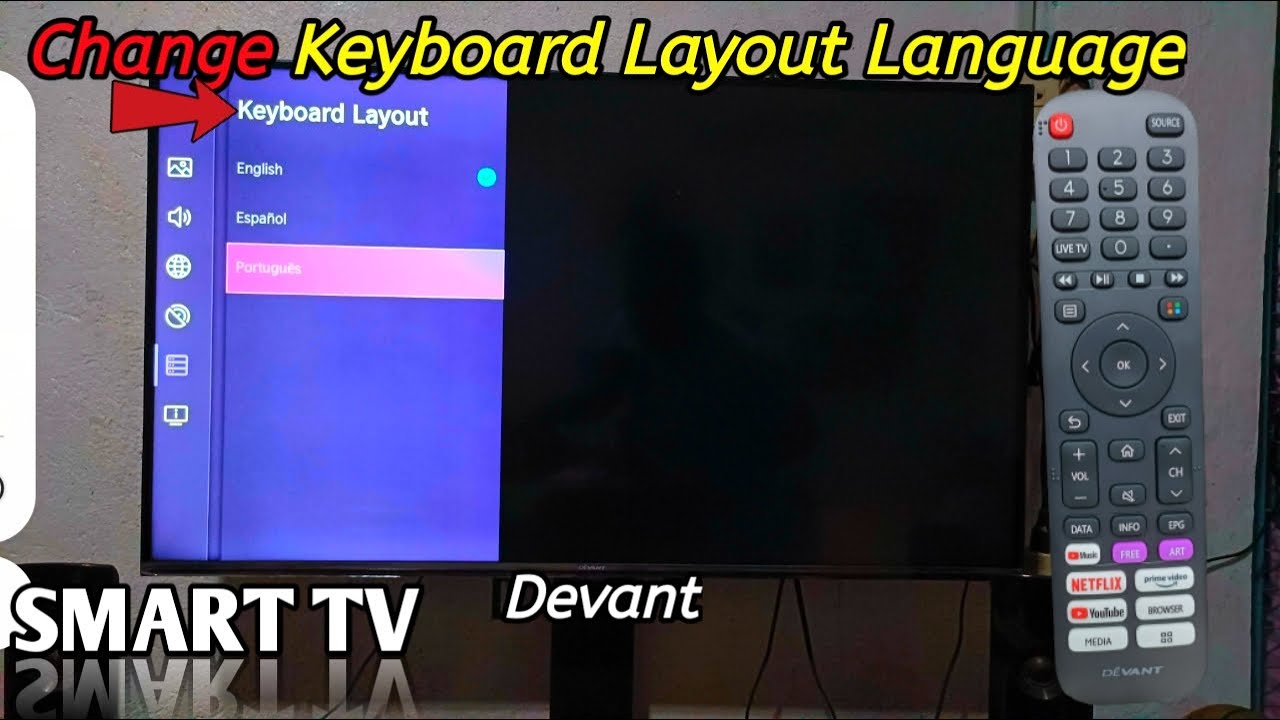 How to Change Keyboard Layout Language on Devant Smart TV - YouTube