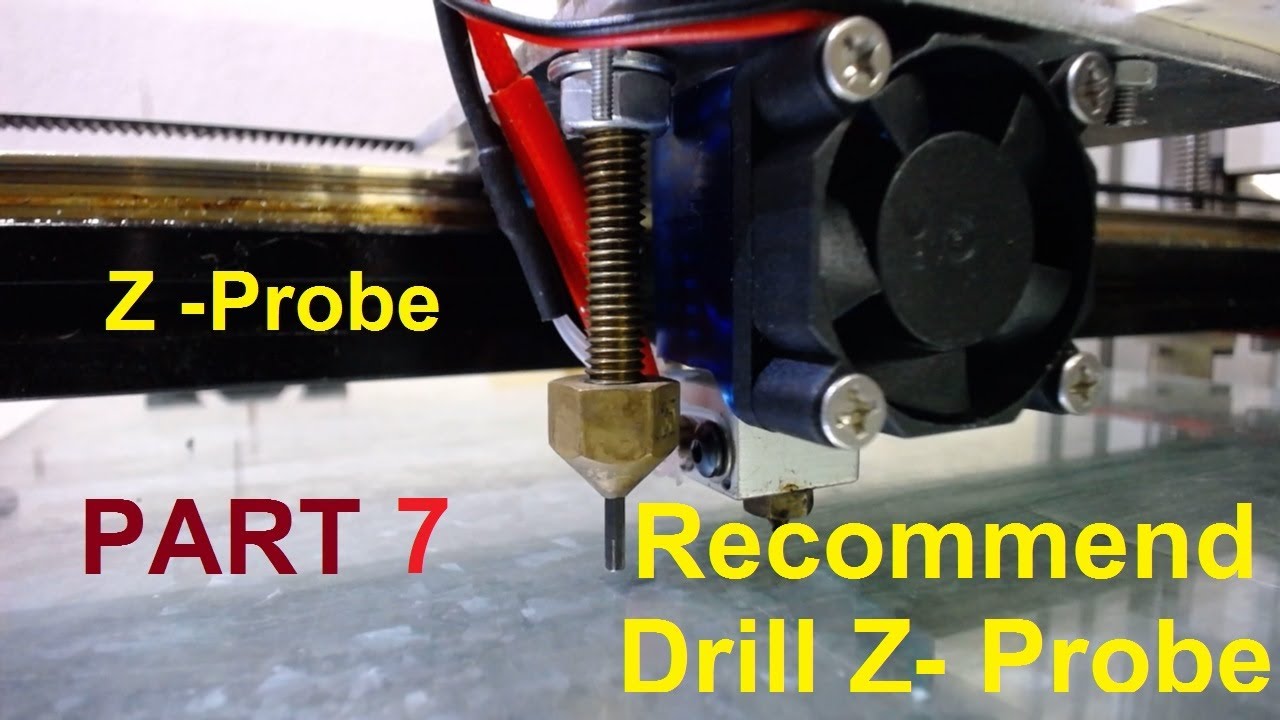 3D Printer ตอน Z Probe Part 7 แนะนำการเจาะน็อตเพื่อทำ Z Probe - YouTube