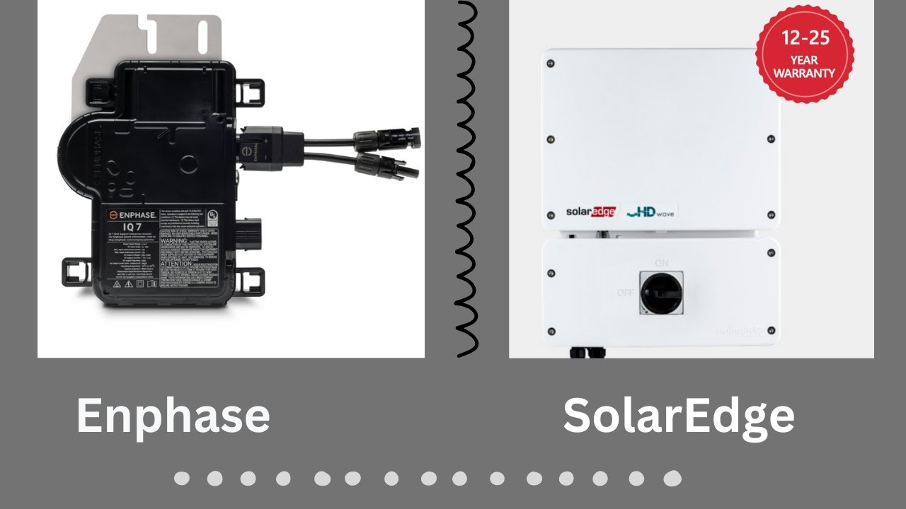SolarEdge Inverter Vs Enphase IQ7 micro-Inverters - YouTube