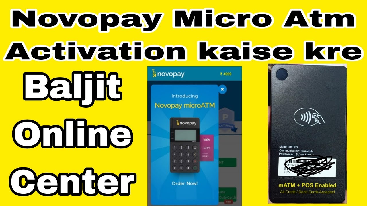 Novopay Micro Atm Active kaise kre #novopay #aeps #aepsservice # ...