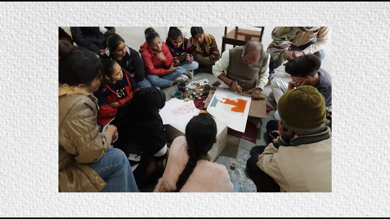 premrang art exhibition artist prashant patel at sheth c.n.collage of ...