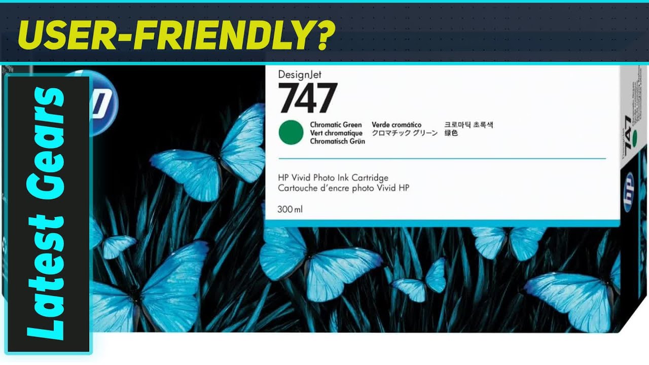 `HP 747 Chromatic Green: Unrivaled Color for DesignJet Z9 Prints - YouTube