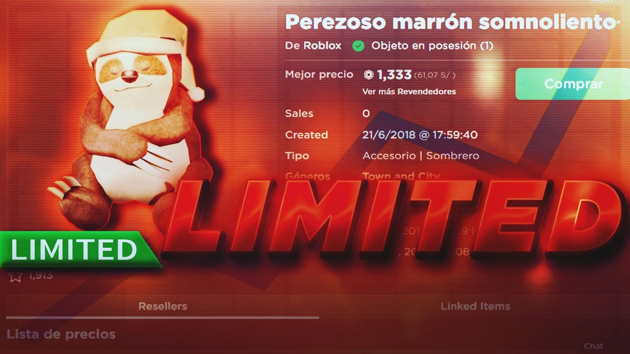 🦥 NUEVO LIMITED DEL SLEEPY BROWN SLOTH *GRATIS* EN ROBLOX! - YouTube