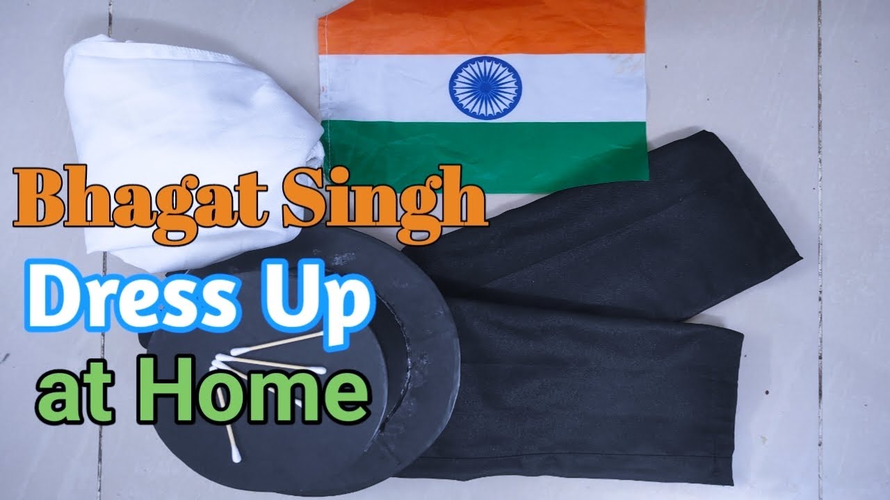 How to do Bhagat Singh get up / Freedom fighter costume / Fancy dress ...