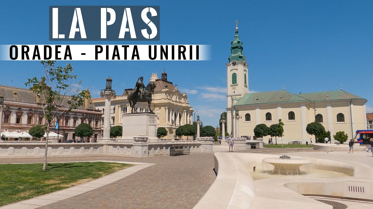 La Pas in Oradea, Piata Unirii/Walking Oradea, Unirii Square - YouTube