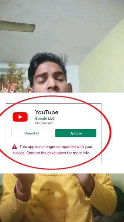 Your device isn't compatible with this version youtube 🚫 || Youtube App problem 😚 #shorts - YouTube