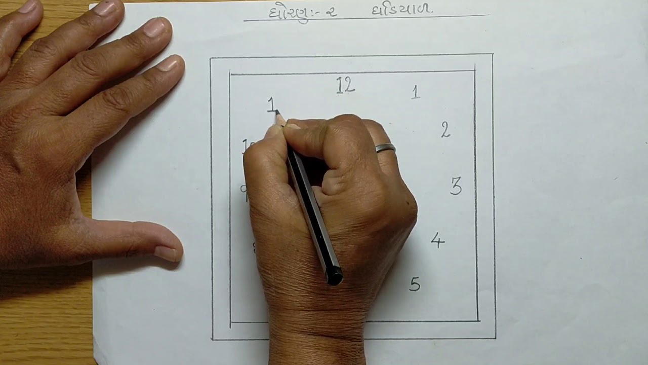 simple drawing of wall clock. - YouTube