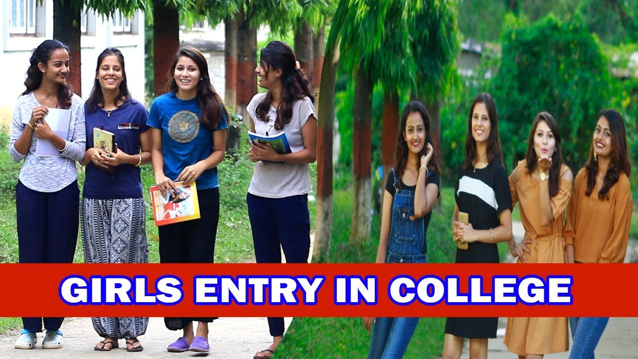 Girls Entry In College Expectation Vs Reality | Comedy Video - YouTube