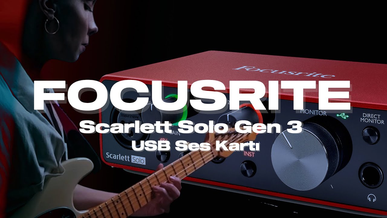 Focusrite Scarlett Solo Gen 3 USB Ses Kartı İnceleme - YouTube