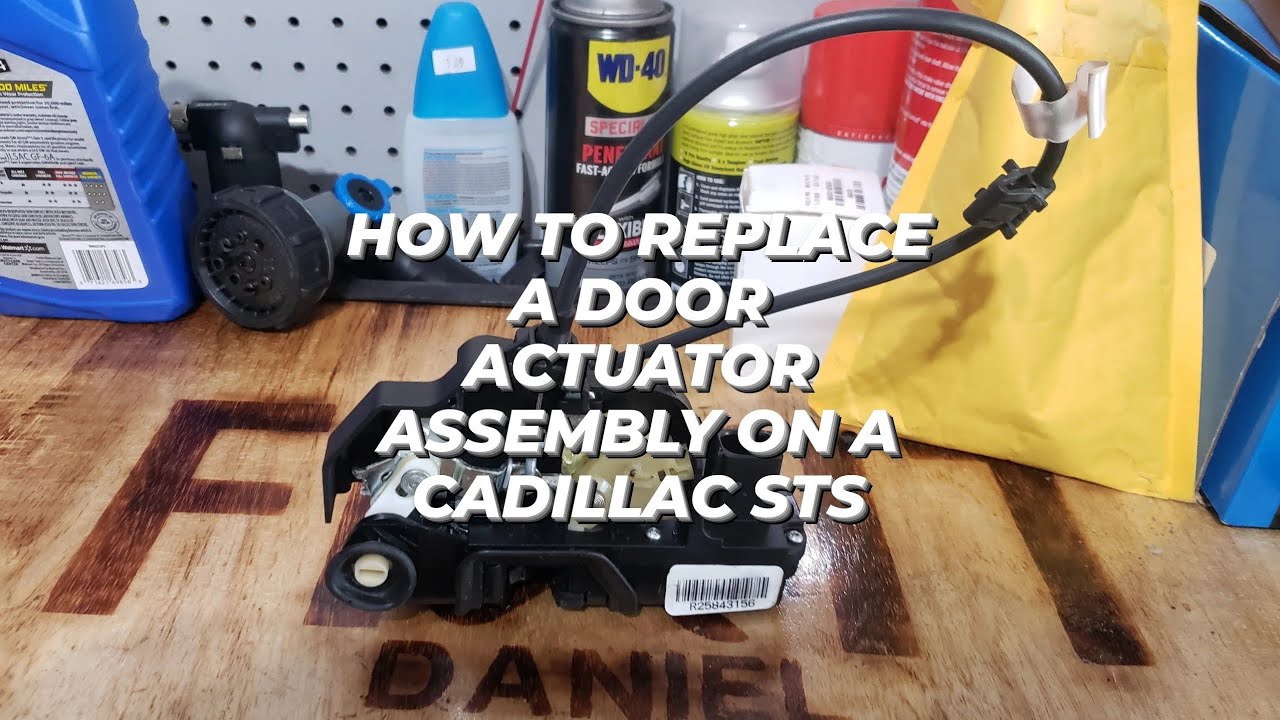 How to replace a door actuator assembly a Cadillac STS. - YouTube
