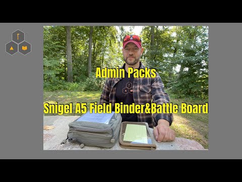 Admin Packs - Snigel A5 Field Binder & Battle Board - YouTube