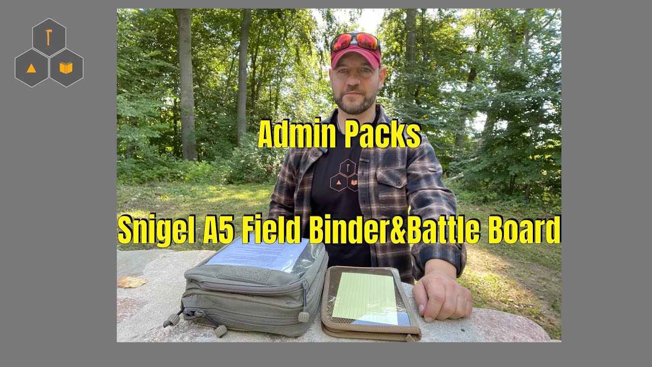 Admin Packs - Snigel A5 Field Binder & Battle Board - YouTube