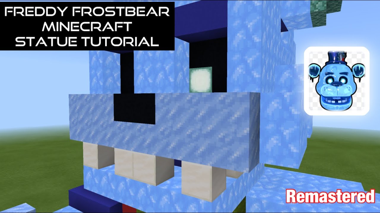Freddy Frostbear Minecraft Statue Tutorial (FNaF AR) (Remastered) - YouTube