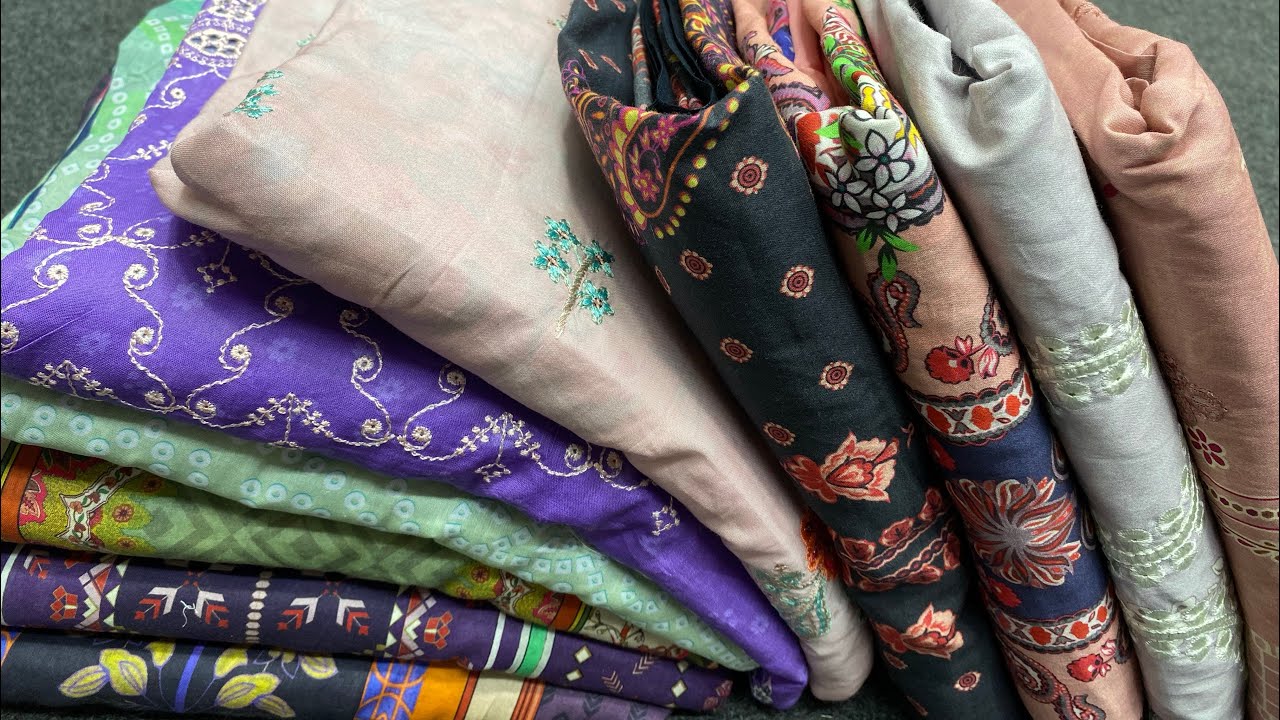 Mashal Luxury Embroidered Lawn Three piece | New suits Mashal ...