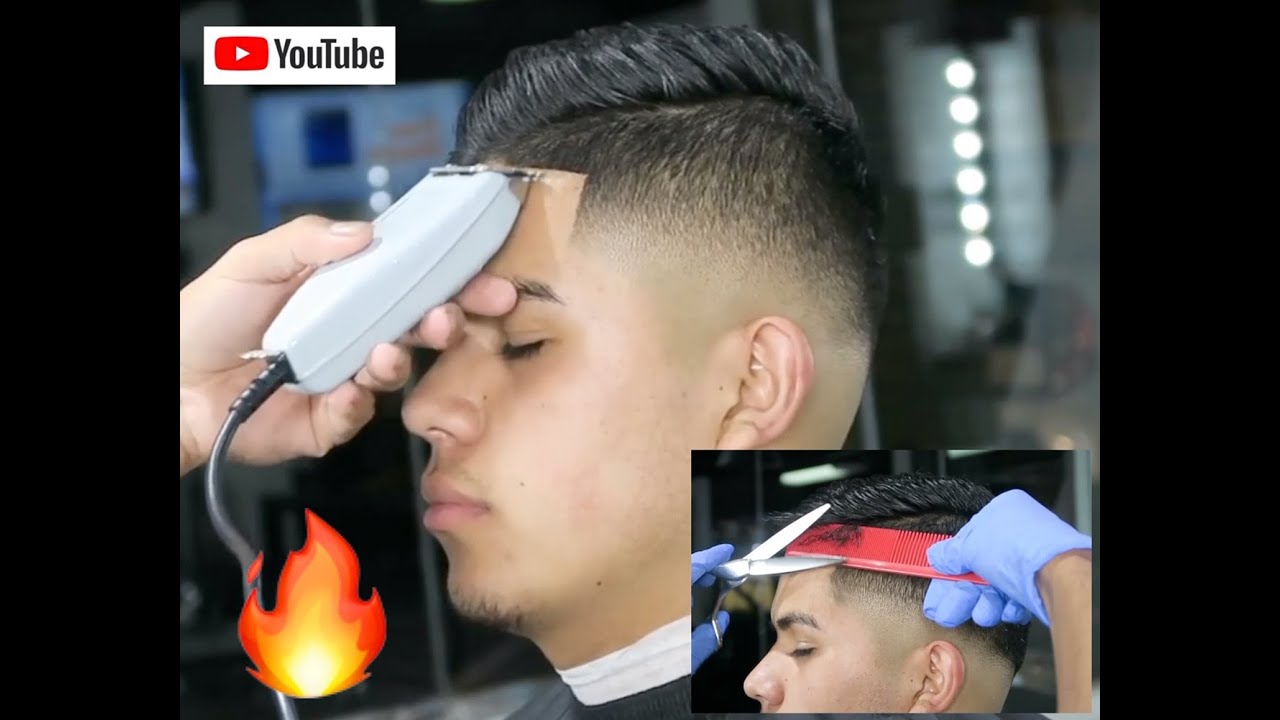 How To Fade | Comb Over With Shears | Zay The Barber | Haircut ...