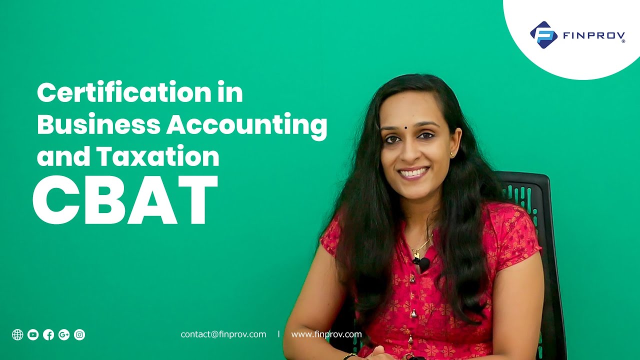Certification in Business Accounting and Taxation | Finprov Learning ...