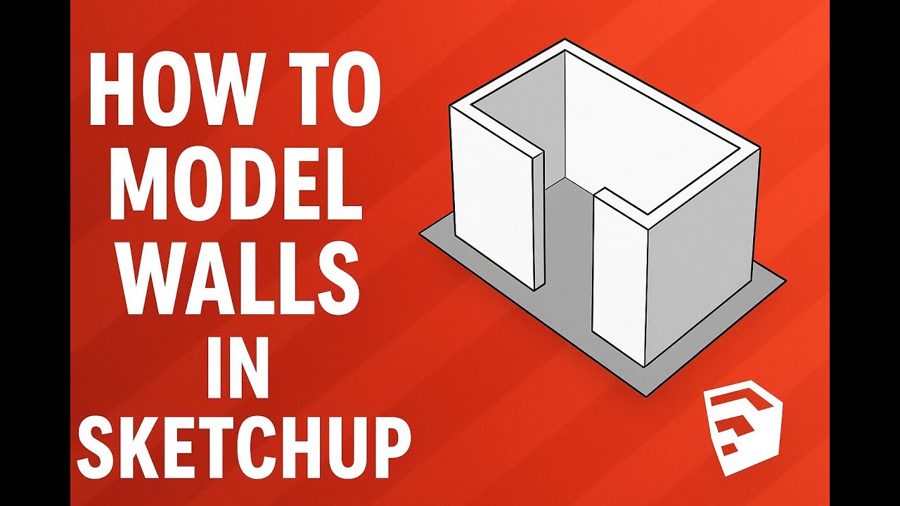 How to Model walls in Sketchup - YouTube
