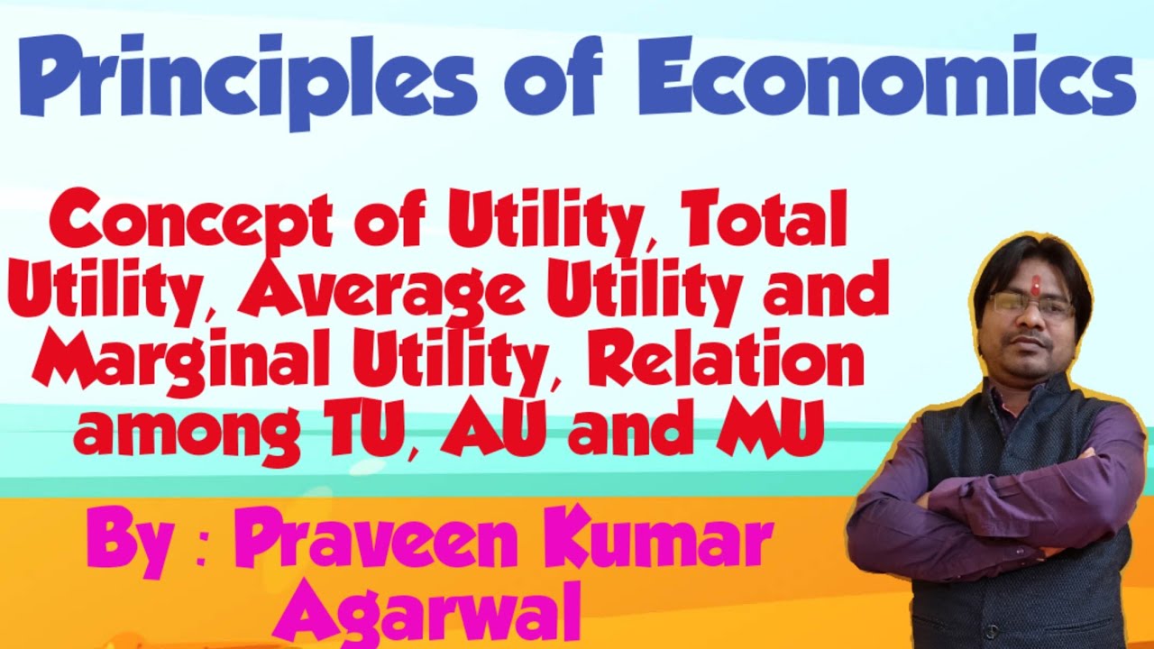 Concept of Utility, Total Utility, Average Utility and Marginal Utility ...