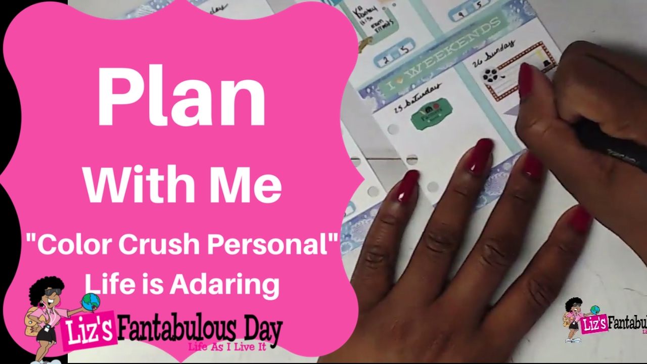 New Color Crush Plan with Me Wk 12 Mar 2017 and Personal Planner Set Up ...